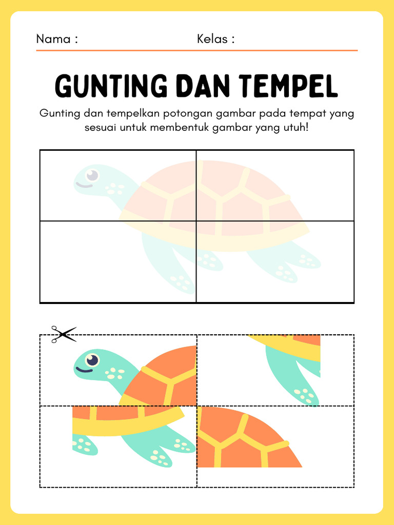 Gunting dan Tempel: Puzzle Buah Edukatif | PDF | Seni & Disiplin Bahasa ...