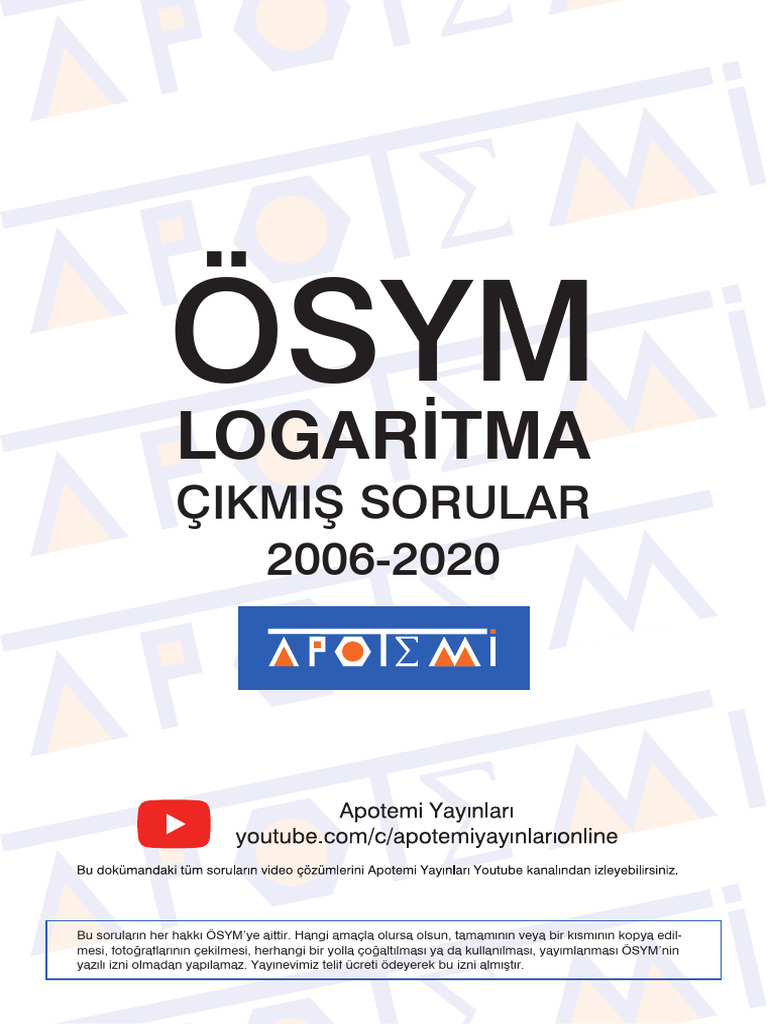 Apotemi Son 2023e Kadar Logaritma-Diziler | PDF