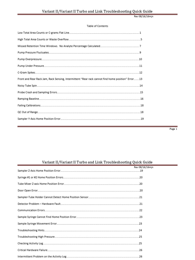 VII-VII Turbo Troubleshooting Quick Guide | PDF | Pump | Valve