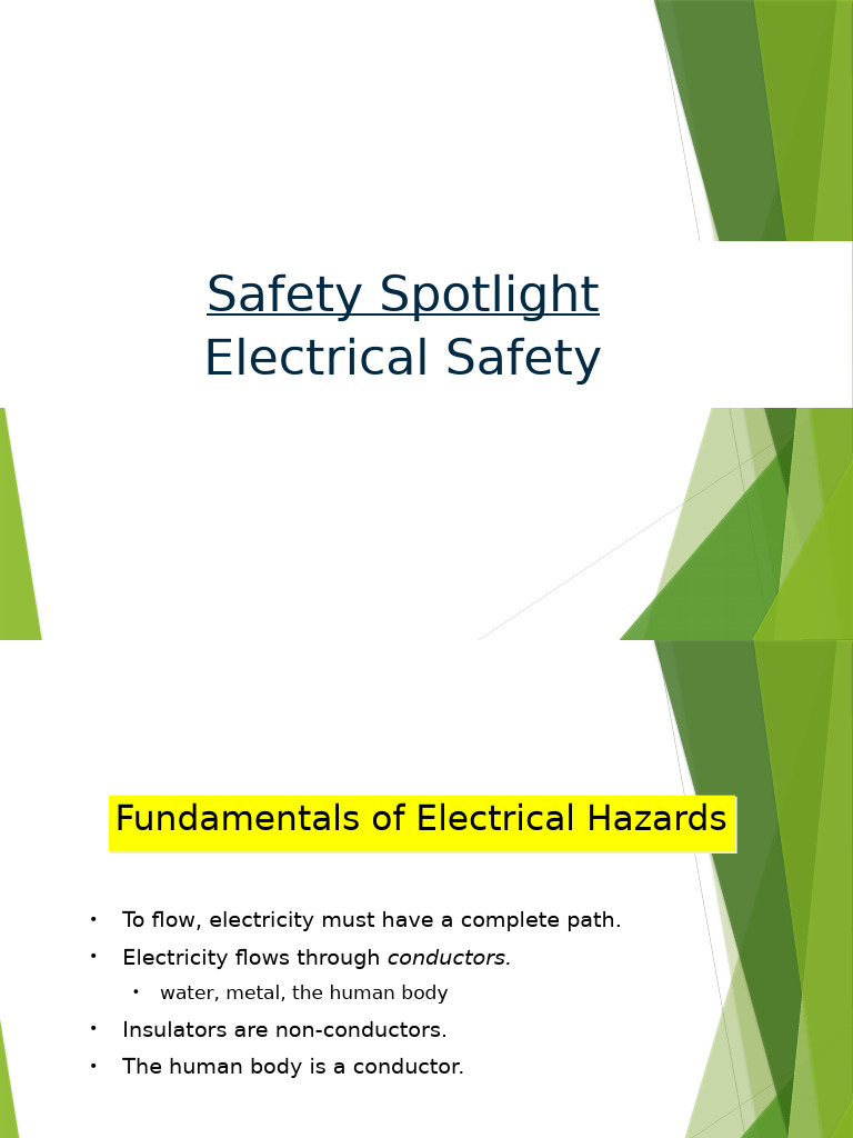 Electrical Safety | PDF | Manufactured Goods | Electrical Components