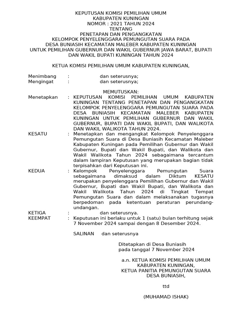 Baca Keputusan KPPS | PDF