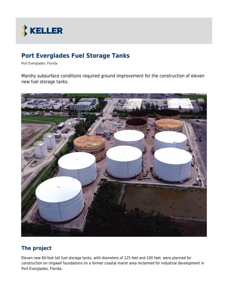 Port Everglades Fuel Storage Tanks | PDF | Everglades | Soil