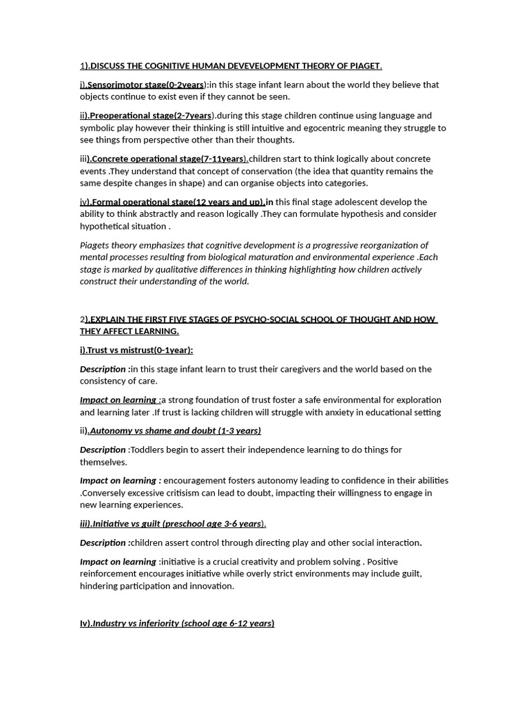 Group B Psychology Assignment | PDF | Liberal Arts Education | Cognitive Psychology