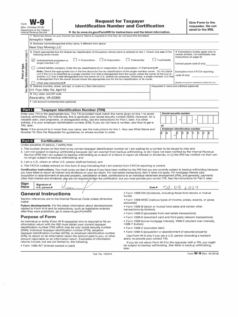 W9 | PDF