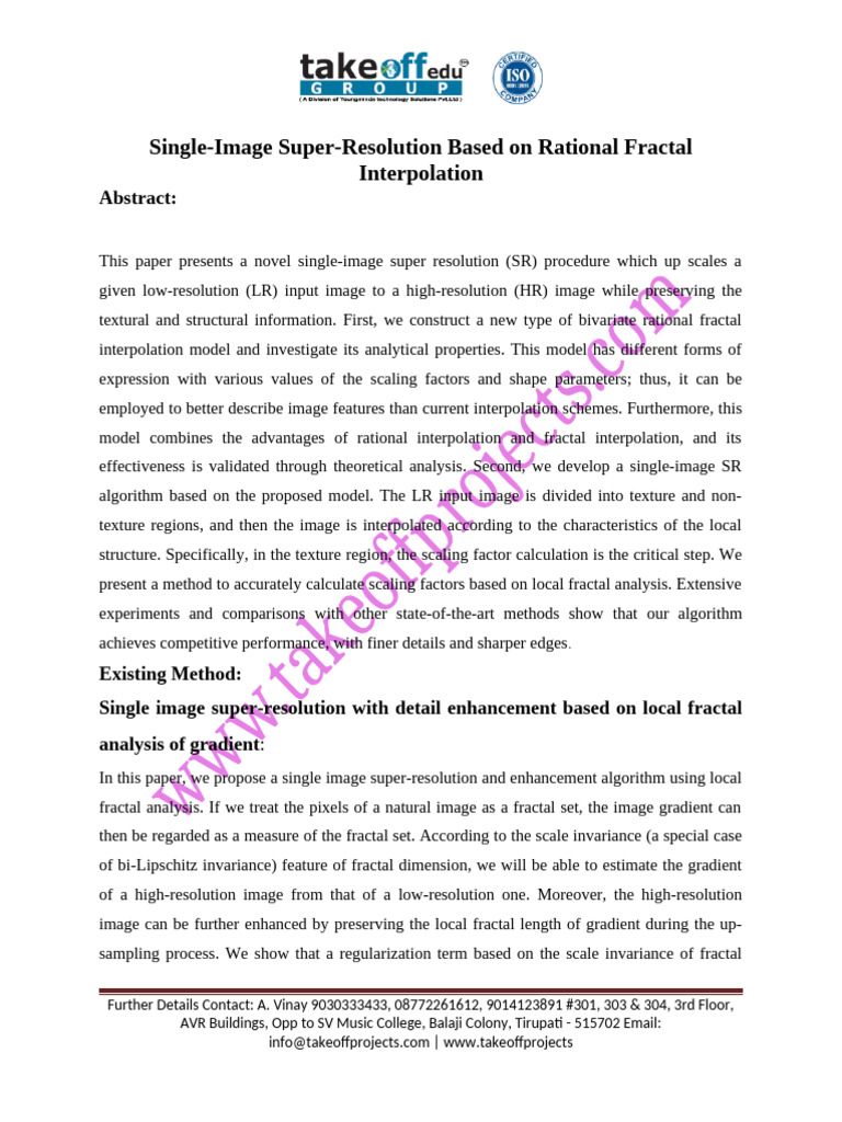 8.Single-Image Super-Resolution Based On Rational | PDF | Image Resolution | Texture Mapping