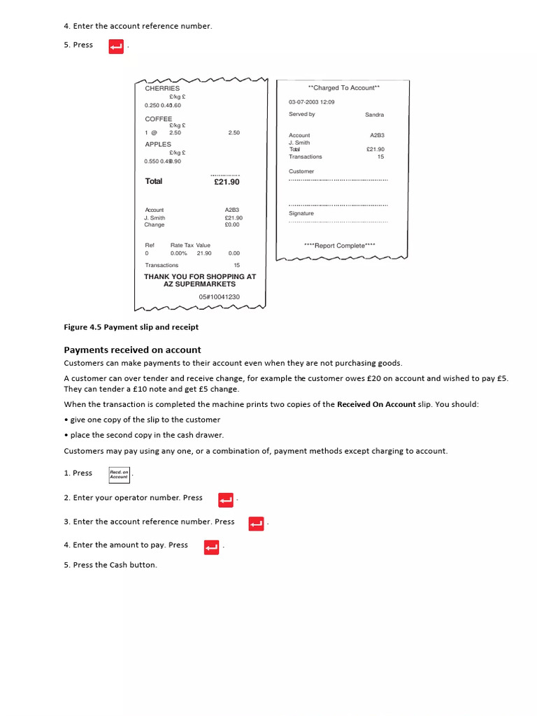 Avery Berkel XS200 Payment Instructions | PDF | Receipt | Payments