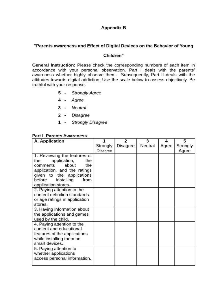 Parents' Awareness & Child Device Impact | PDF | Attention | Learning