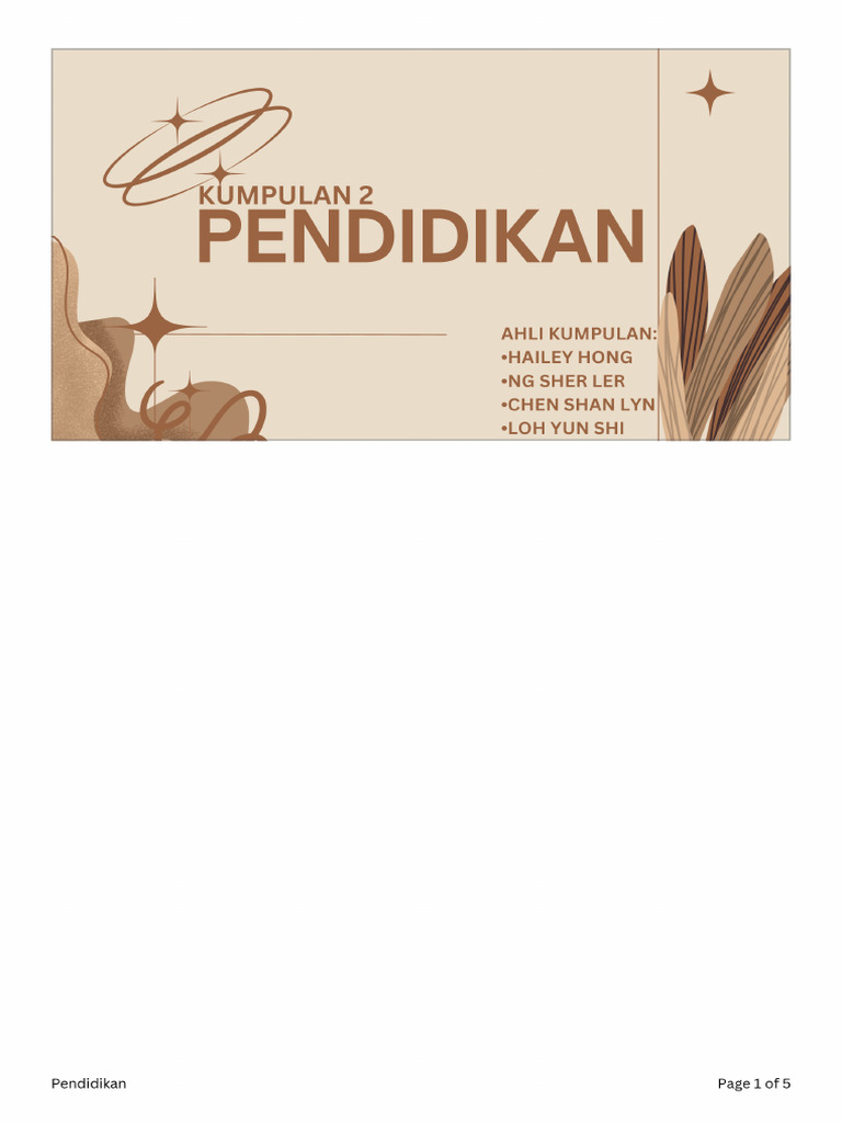 Pendidikan-BM Presentation | PDF