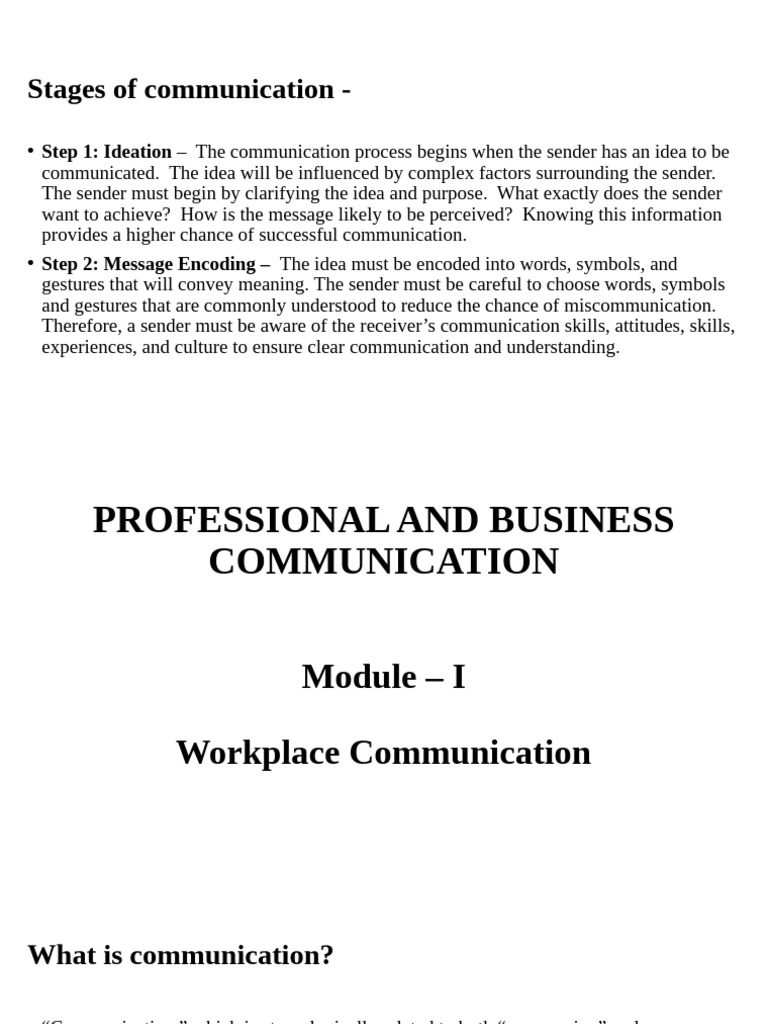 1 Workplace Communication | PDF | Communication | Nonverbal Communication