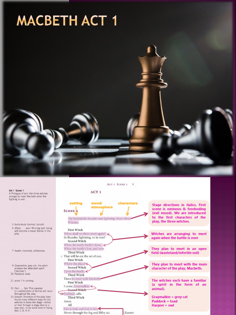 Macbeth Act 1(original) | PDF | Macbeth