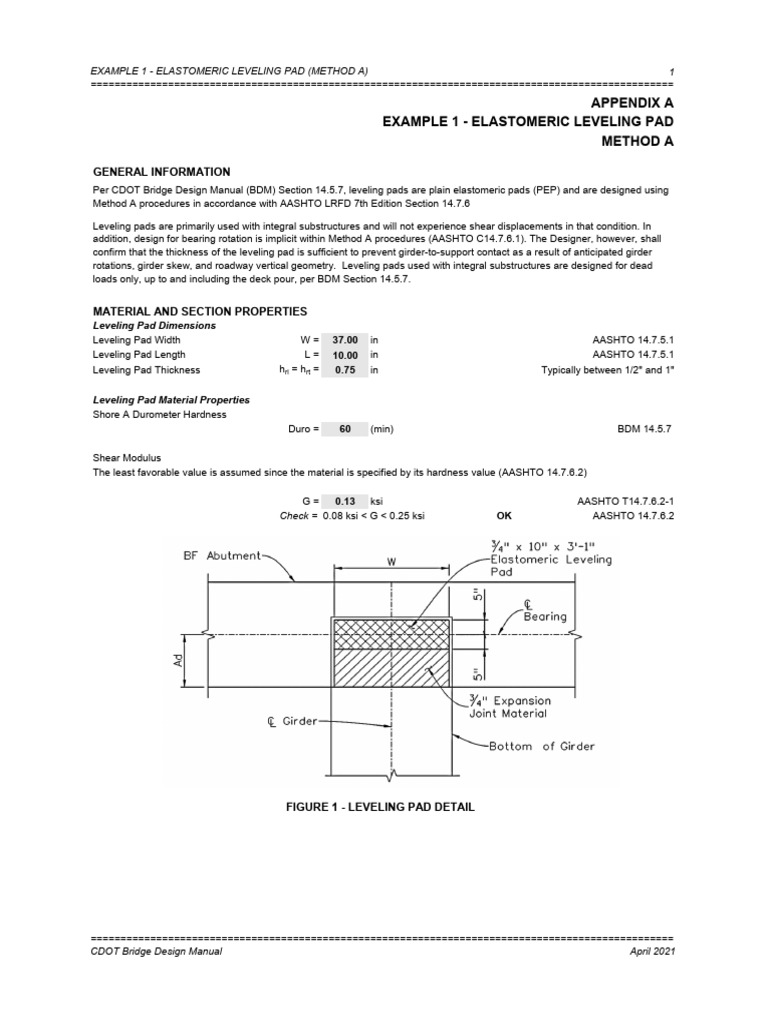 Elastomer Bearing Example p01 | PDF | Continuum Mechanics | Classical ...