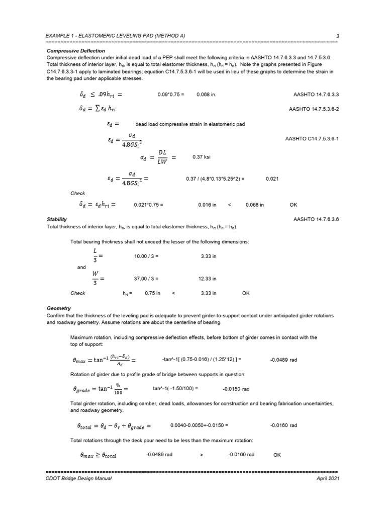 Elastomer Bearing Example p03 | PDF | Building Engineering | Mechanical ...