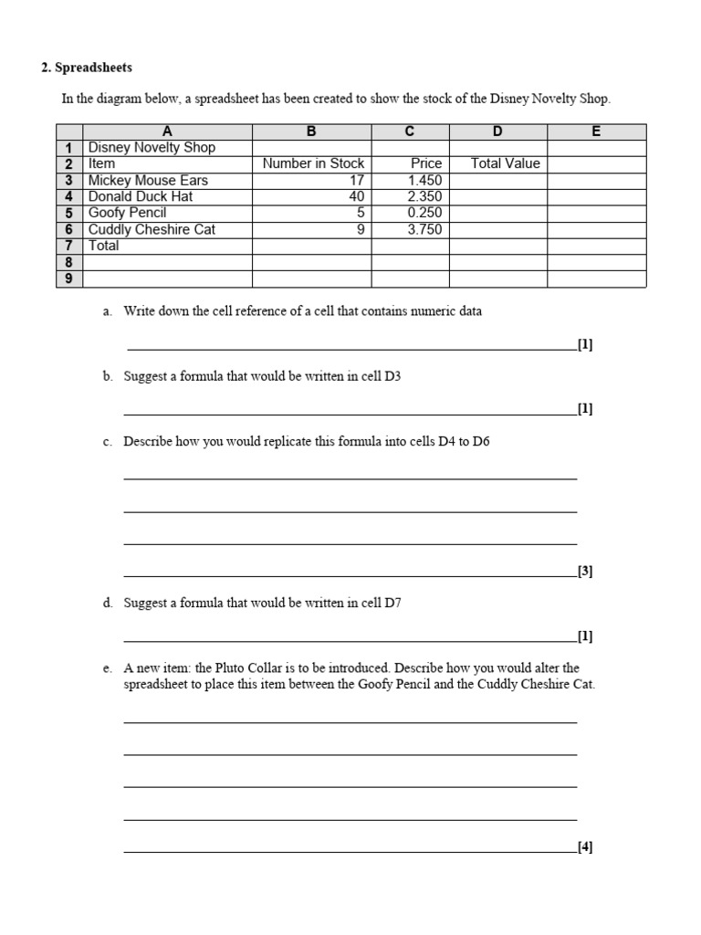 Year 9 Examination Winter 2001 - David Hellam - 001421 | PDF