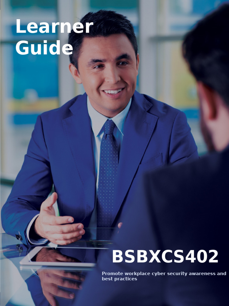 BSBXCS402 Learner Guide V10.0 | PDF | Security | Computer Security