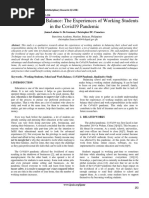 Significance of Working Students' Lives | PDF