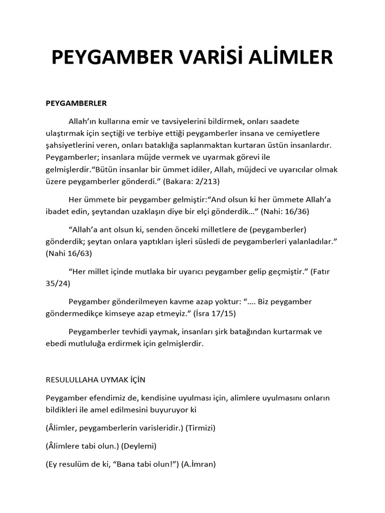 Tasafvuf Peygamber Varisi | PDF