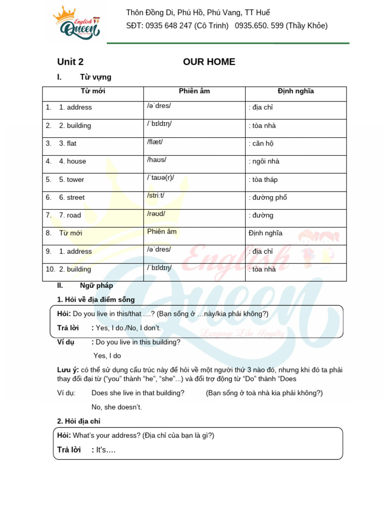 Unit 2 Vob Grammar | PDF