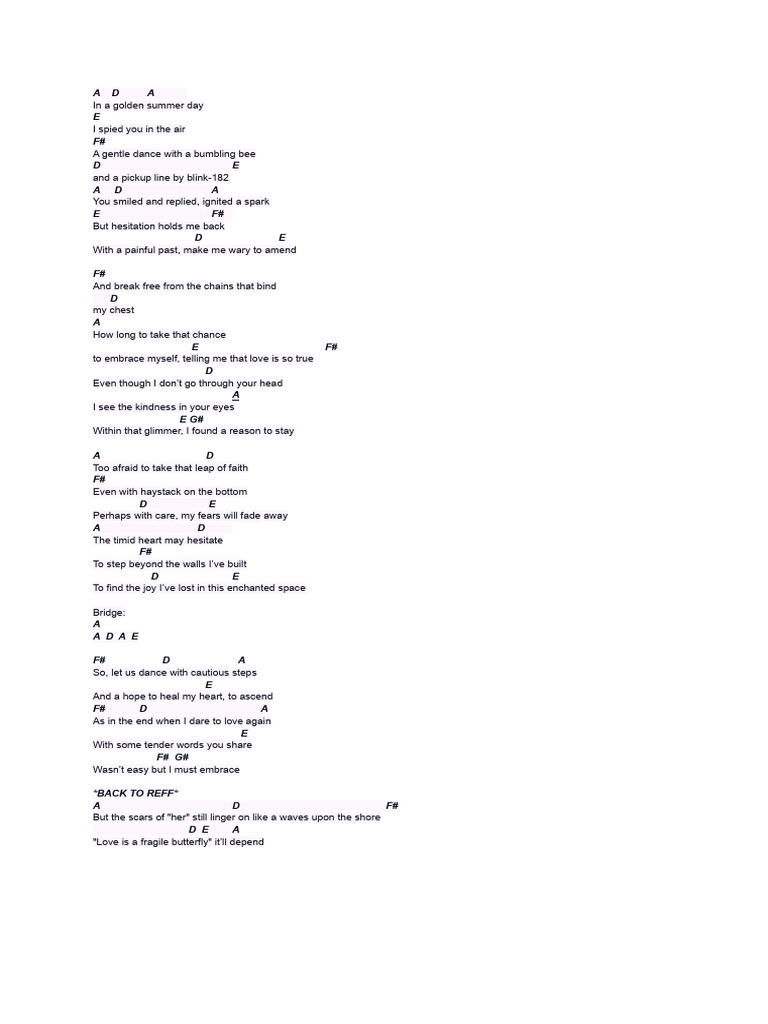 Fragile Chords of Love and Hesitation | PDF