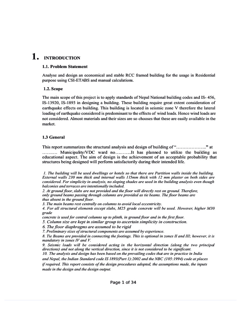 Qdoc - Tips - 264519257 Etabs Building Structure Analysis and de | PDF | Beam (Structure ...