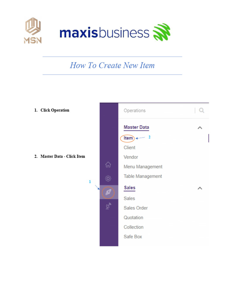 How To Create New Item | PDF