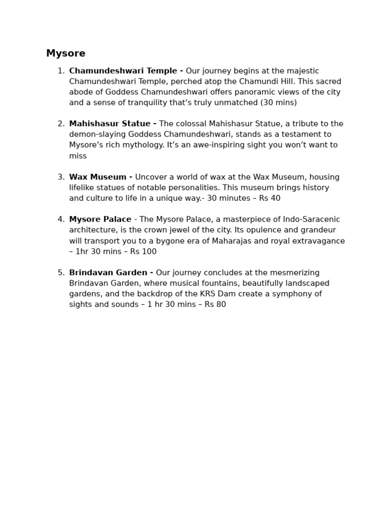 Mysore | PDF | Social Science