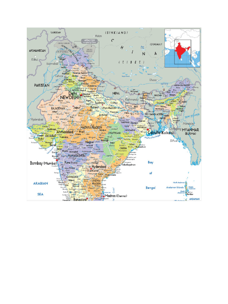 India Political Map | PDF