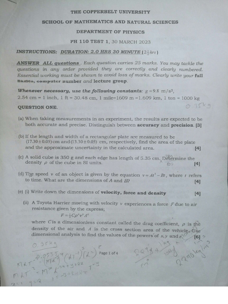 Ph110 Papers Totoz Collection | PDF | Force | Acceleration