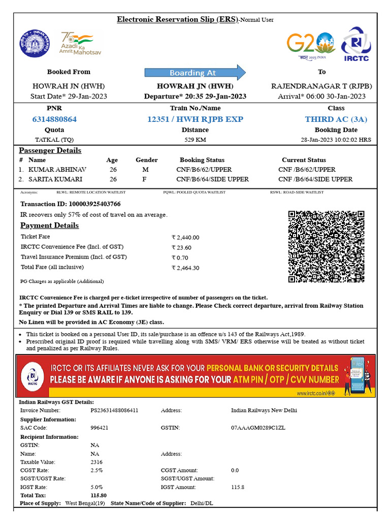 HWH Ticket | PDF | Identity Document | Payments