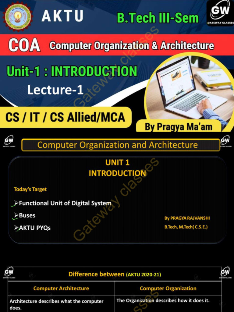 Coa Unit 1 | PDF