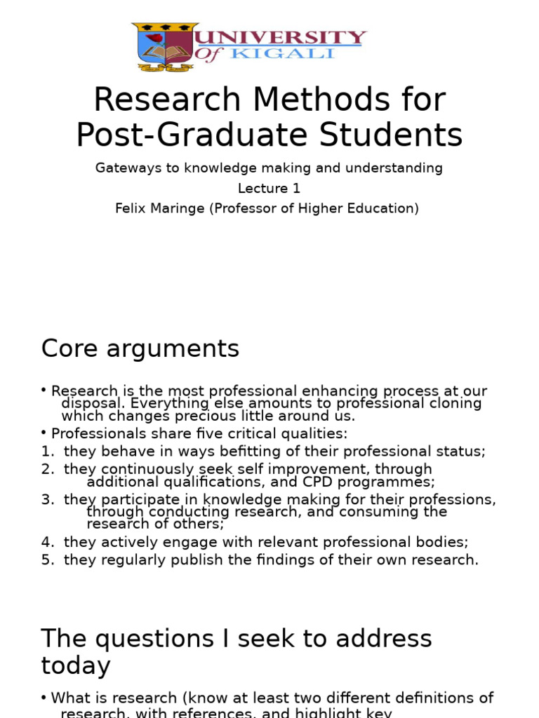 Research Methods for Post-Graduates | PDF | Methodology | Knowledge