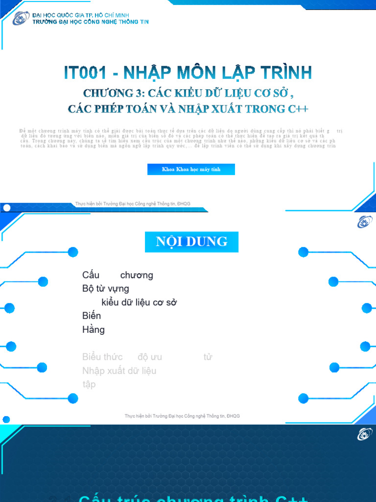 Slide Chap3.1 CacKieuDuLieuCoBan | PDF