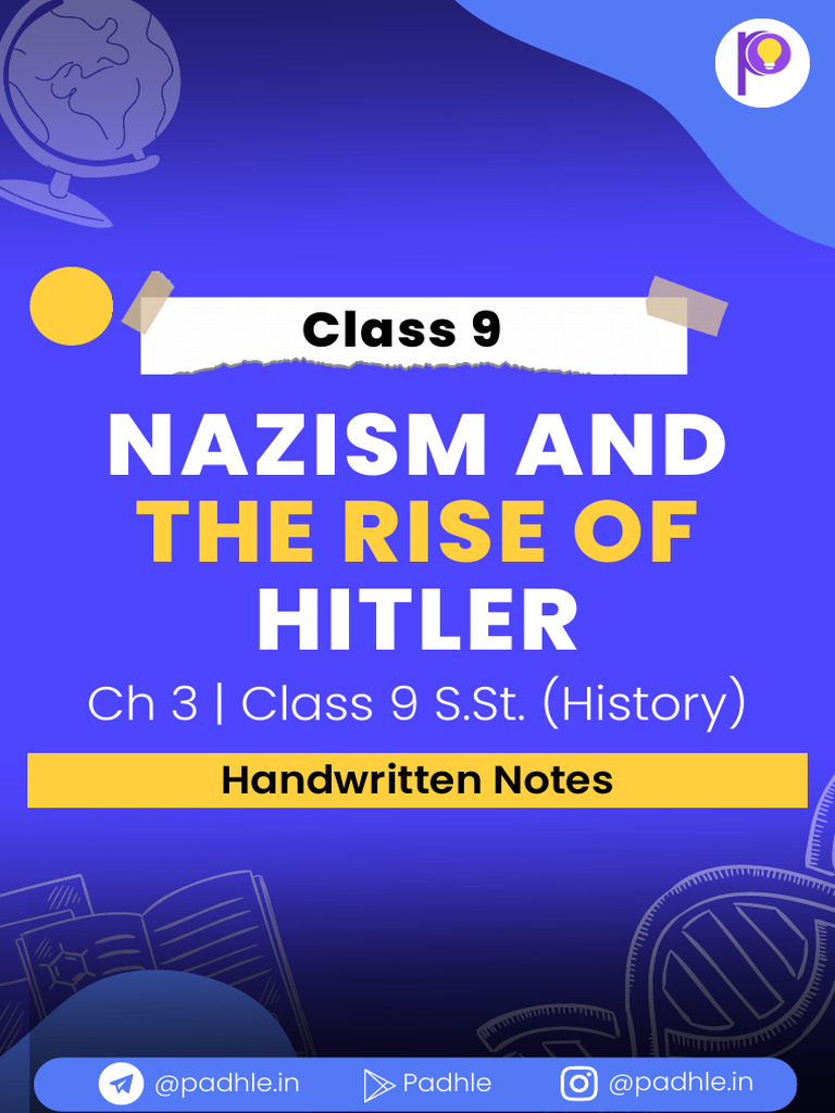 Nazism and the Rise of Hitler Notes by Padhle | PDF