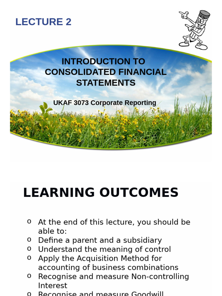 Lecture 2 Intro to Consolidated Financial Statements | PDF | Financial ... Lecture 2 Intro to Consolidated Financial Statements | PDF | Financial ...