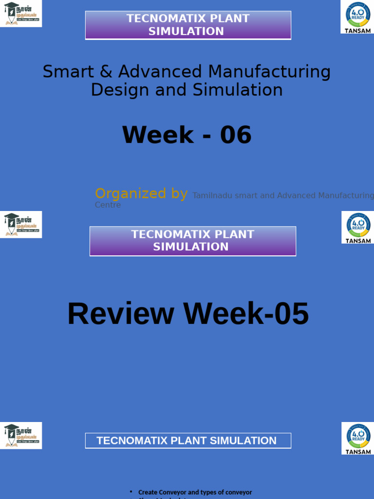 Week 06 Plant Simulation - TANSAM - Students | PDF | Human–Computer Interaction