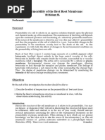 The Effect of Temperature On Membrane Permeability in Beetroot Cells ...