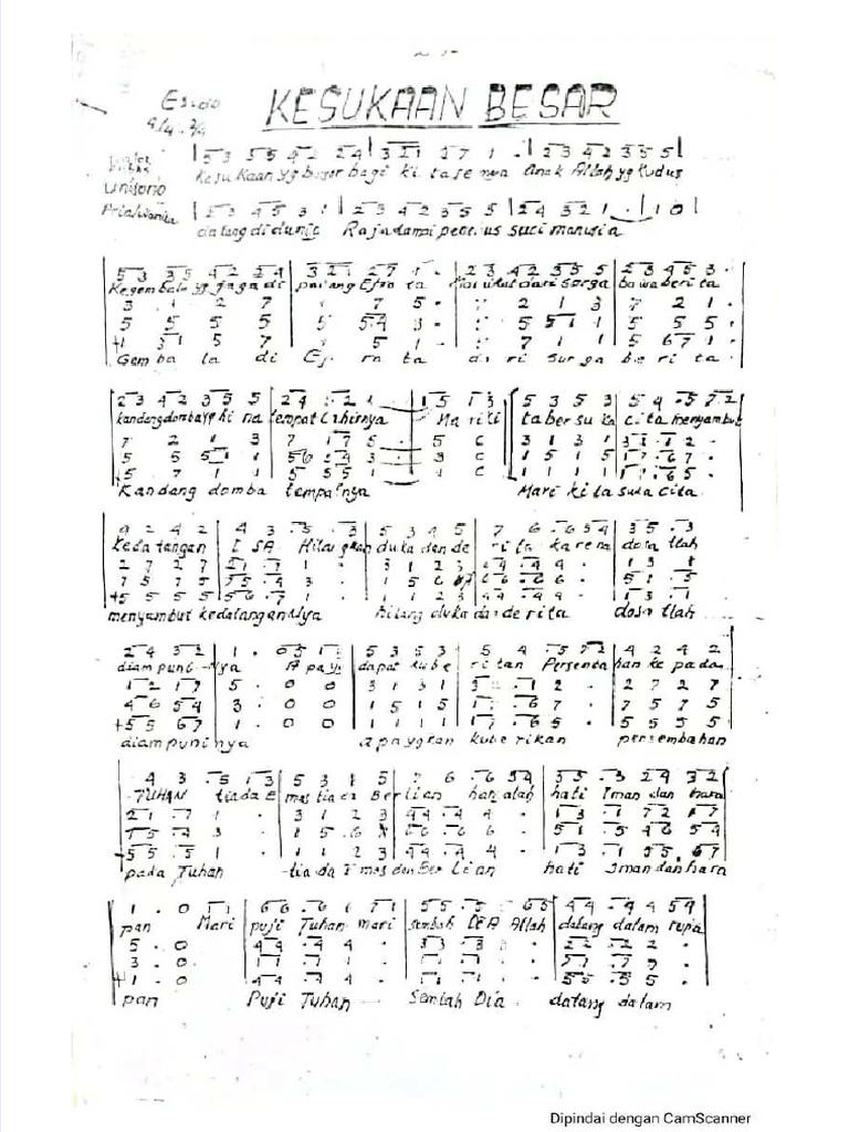 PDF Koor Natal Kesukaan Yang Besar Compress | PDF