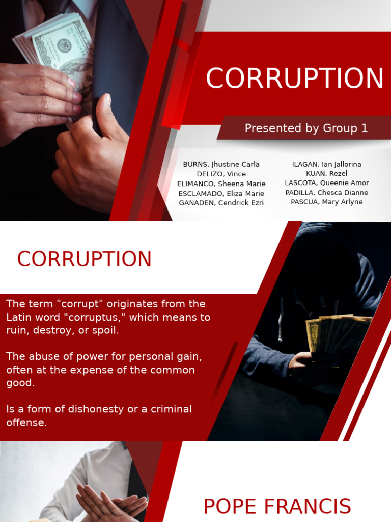 Group 1 Corruption | PDF | Corruption | Accountability