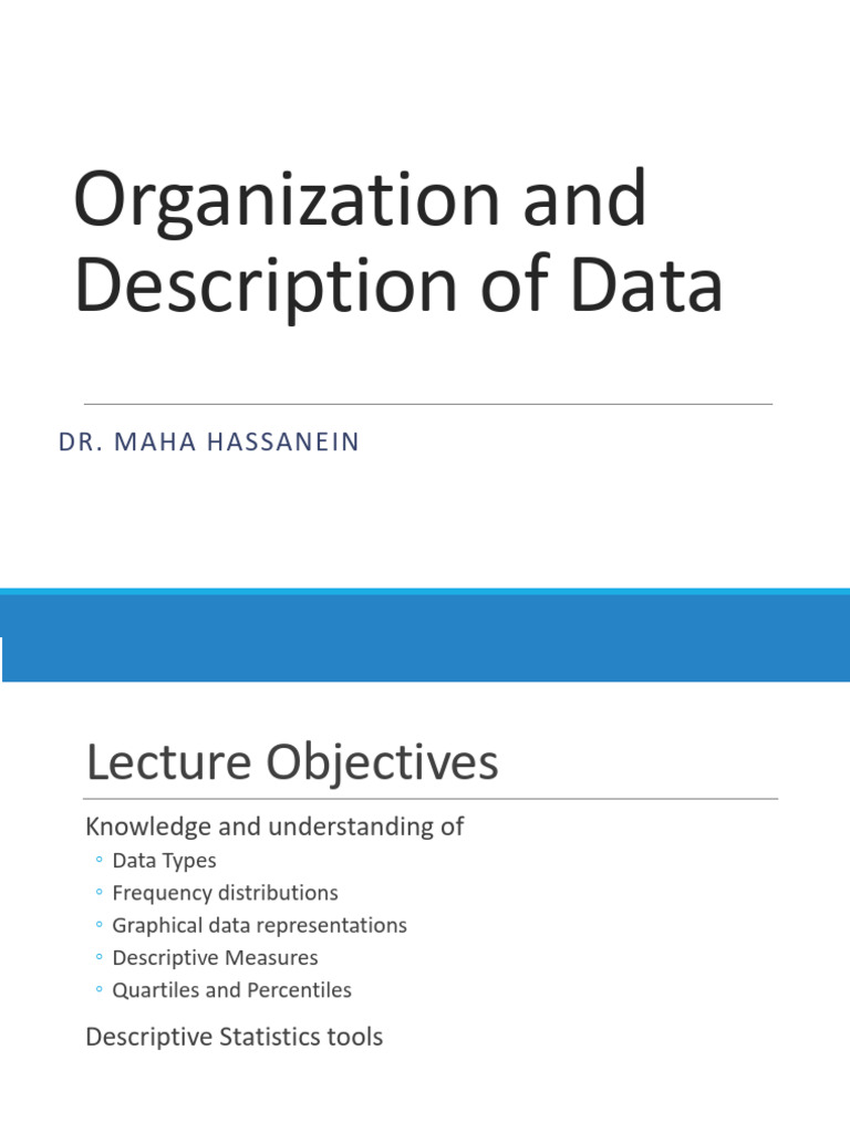Lecture 1 - Descriptive Statistics | PDF | Histogram | Quartile