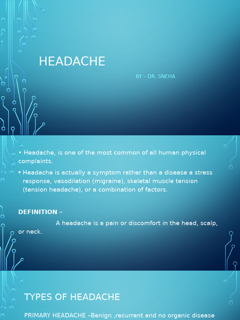 Headache Edites Pdf Headache Migraine