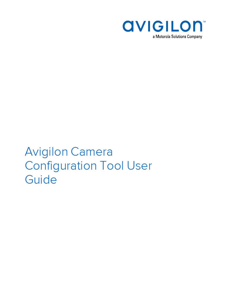 Avigilon Camera Configuration Tool en | PDF | Ip Address | Login