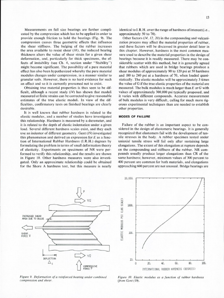 Rubber Bearing Properties and Failure Analysis | PDF | Young's Modulus ...
