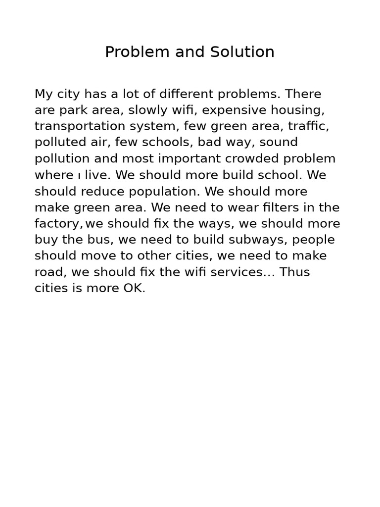 Problem and Solution | PDF | Technology & Engineering