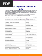 Who's Who in India 2024 Update | PDF | Government Of India | Government