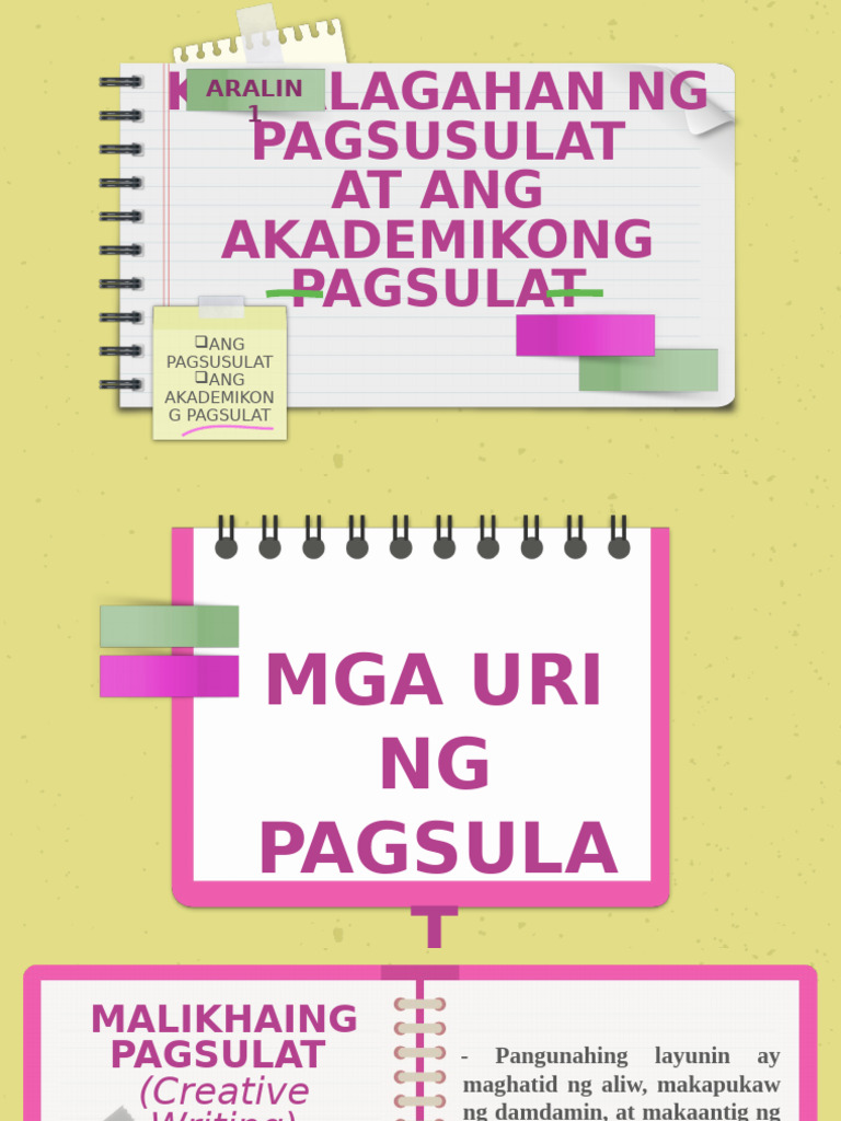 Mga Uri NG Pagsulat | PDF