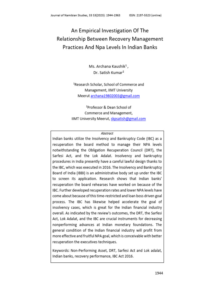 JNS - 33 - 3 - 118 | PDF | Banks | P Value