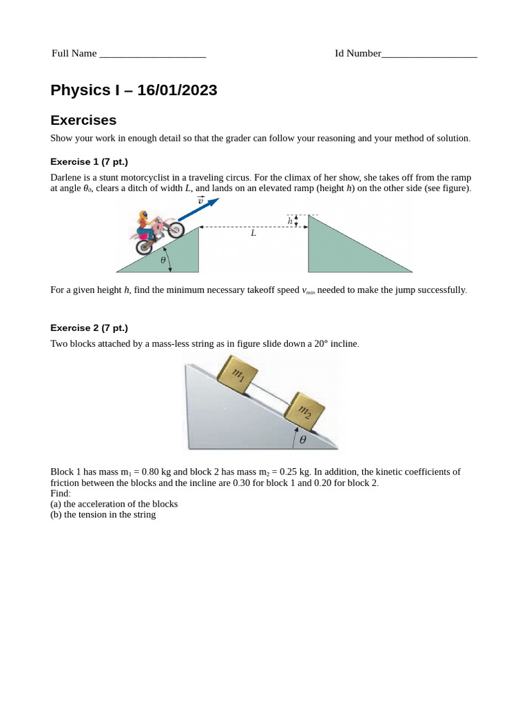 20230116 - physics I (1) | PDF | Force | Gases