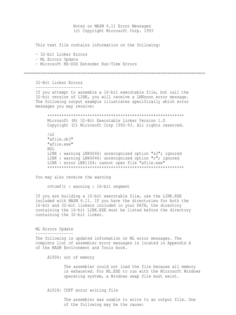 ERRMSG | PDF | Command Line Interface | Computer File