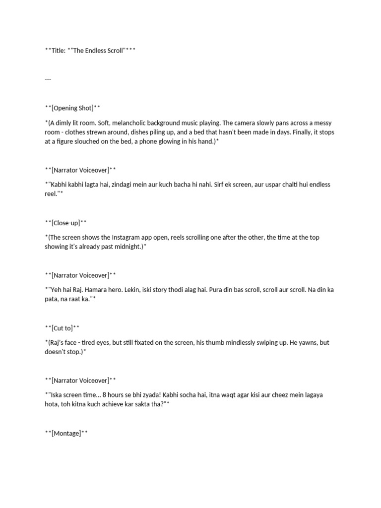 endless scroll | PDF