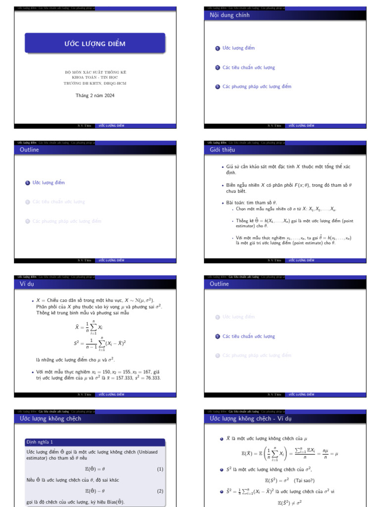 Handout - 3 Uoc Luong Diem | PDF