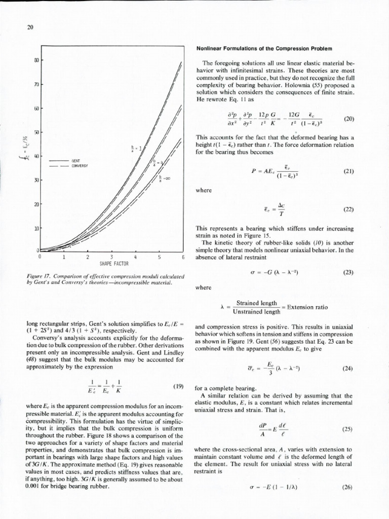 Elastomeric Bearings Design Page | PDF | Young's Modulus | Deformation (Engineering)